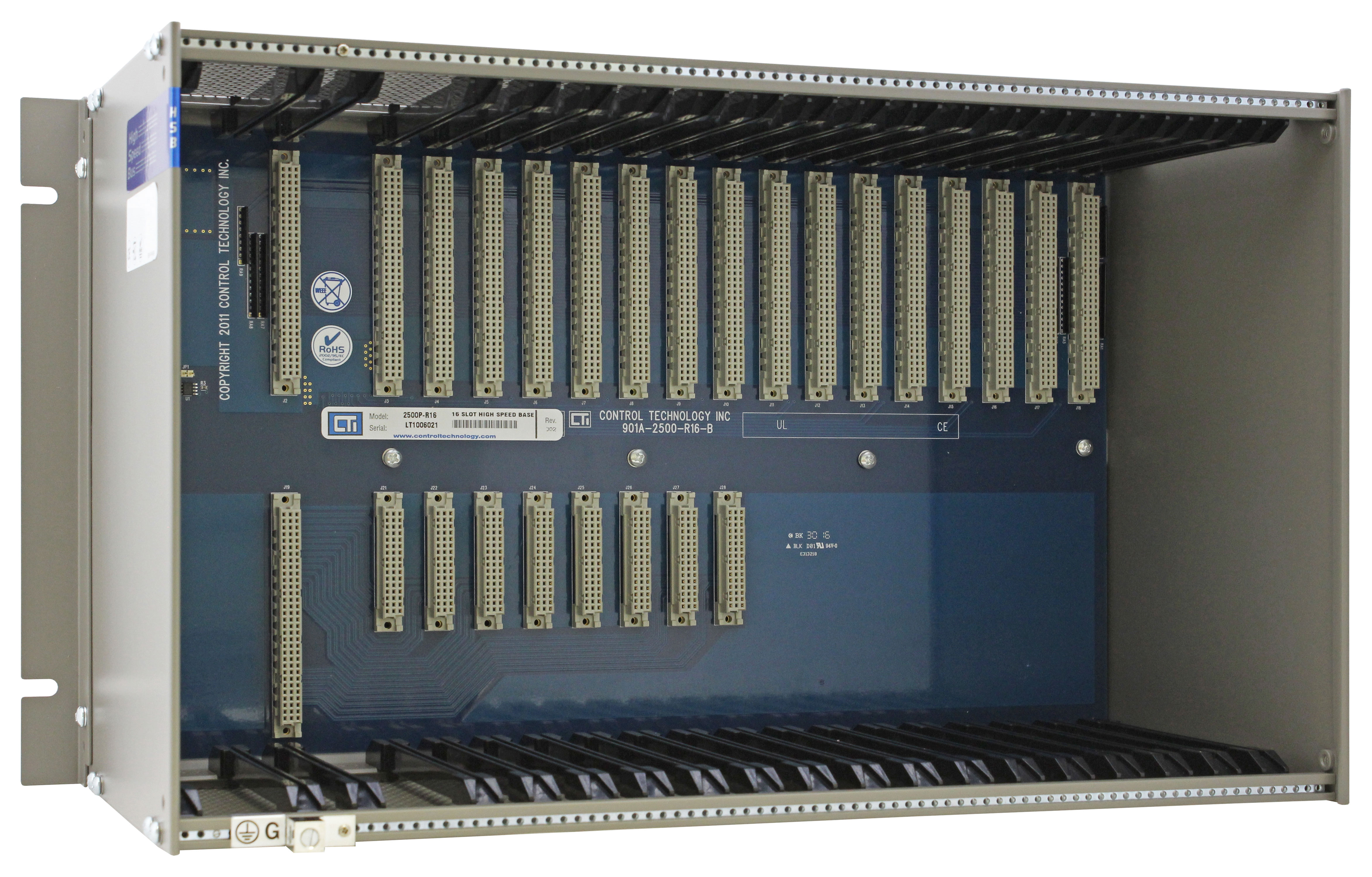 CTI - 2500P-R16 Sixteen-Slot Base with High-Speed Channel
